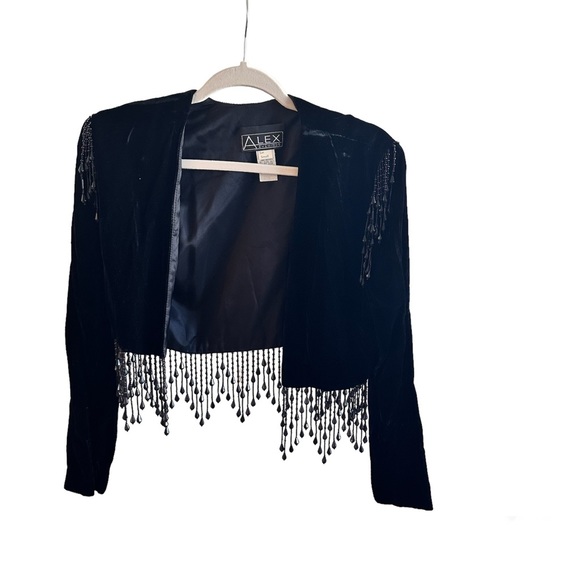 Alex Evenings | Jackets & Coats | Alex Evenings Vintage Beaded Crop ...